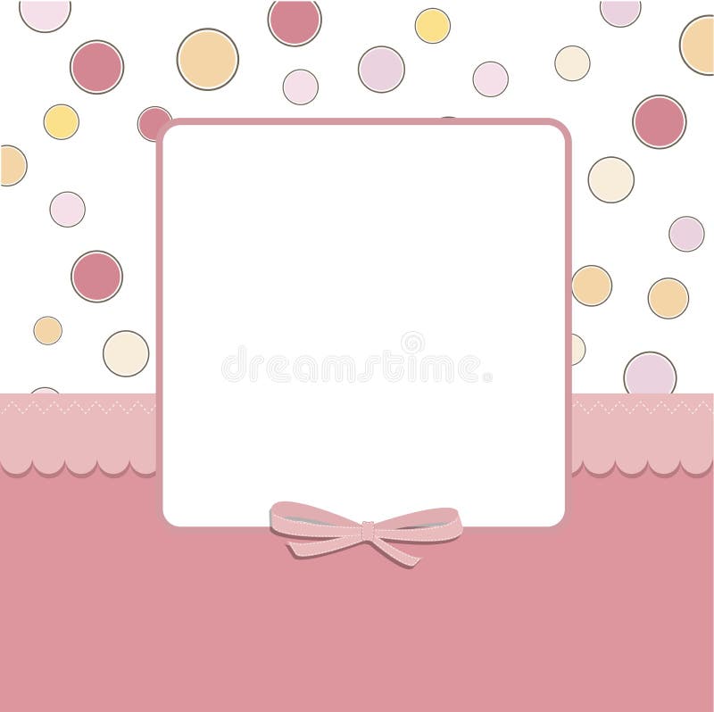 Cool Template Frame Design for Greeting Card Stock Vector ...
