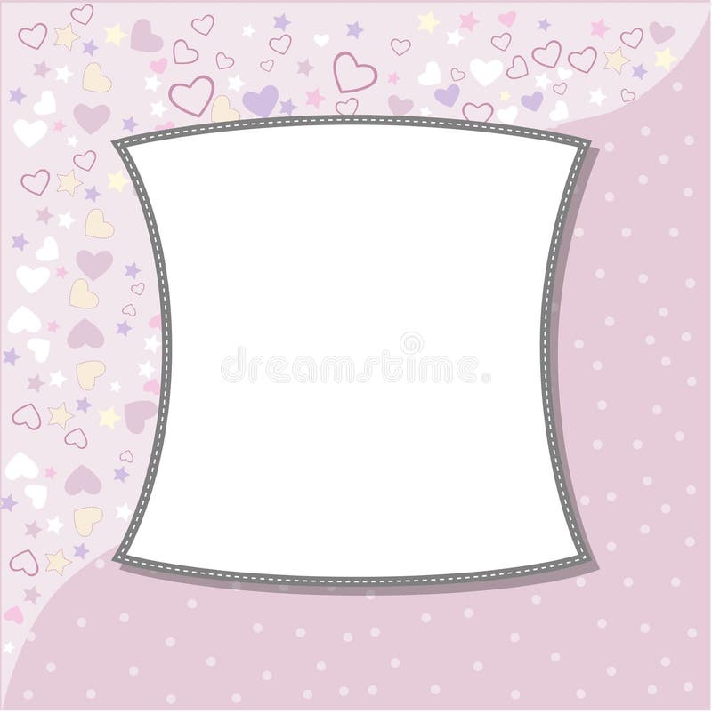 Cool Template Frame Design for Greeting Card Stock Vector ...
