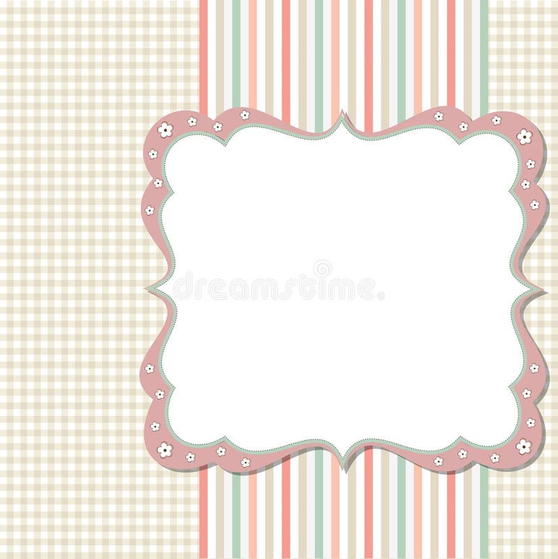 Cool Template Frame Design for Greeting Card Stock Vector ...