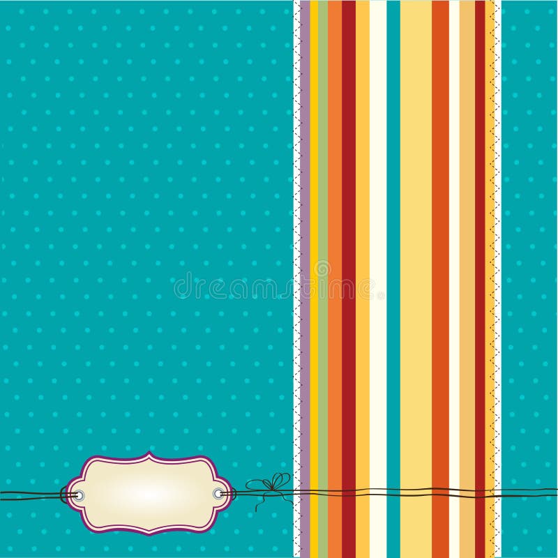 Cool Template Frame Design for Greeting Card Stock Vector ...