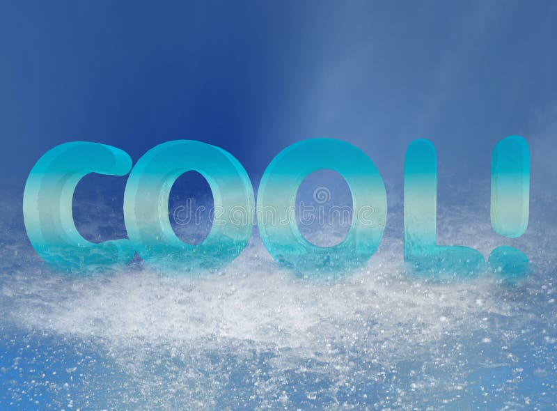Cool Text stock illustration. Illustration of chill, freeze - 9465634