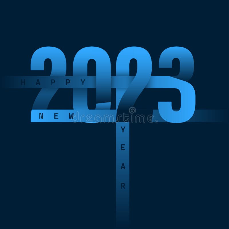 2023 Cool Text Effect in Blue Color, Pro Stock Illustration ...