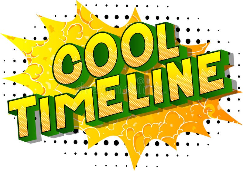 Timeline - Comic Book Style Words Stock Vector - Illustration of ...