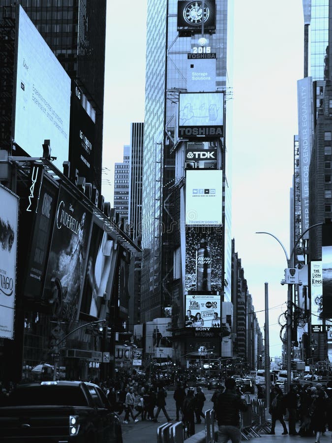Cool Times Square 1 editorial stock image. Image of infrastructure ...