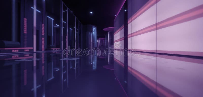 Cool Toned Abstract Reflections in a Mirrored Surface, Distorted and ...