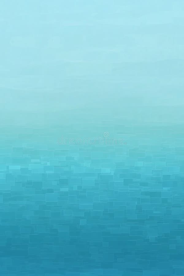 Cool-toned Pixel Gradient in Light Aqua Transitioning To Deep Ocean ...