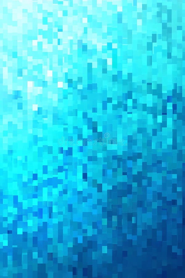 Cool-toned Pixel Gradient in Light Aqua Transitioning To Deep Ocean ...