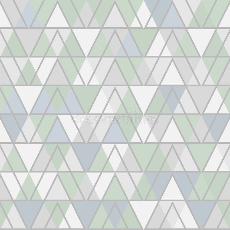 Cool Tones Geometric Triangles Overlay Seamless Pattern Stock Vector ...
