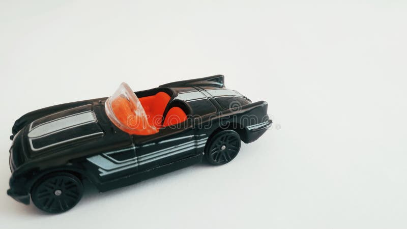 Cool Toy Car in Black and Red with White Stripes Stock Image - Image of ...