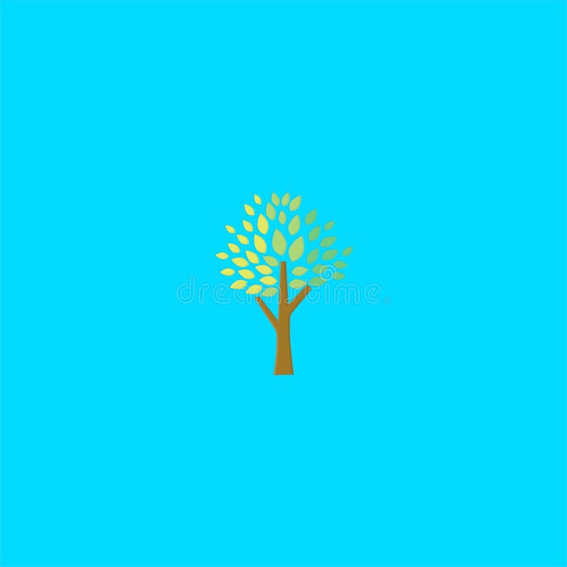 Cool Tree Logo Design. Symbol Dan Icon Vector Template Stock Vector ...