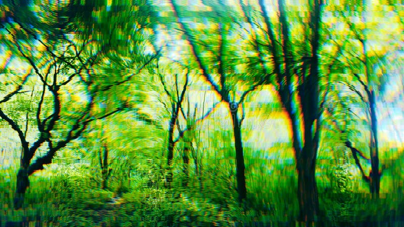 Cool Trees Abstract Forest Illustration Background Stock Photo - Image ...