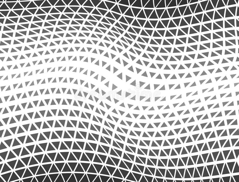 Cool Triangles Halftone Pattern. Triangular Elements Transition Banner ...