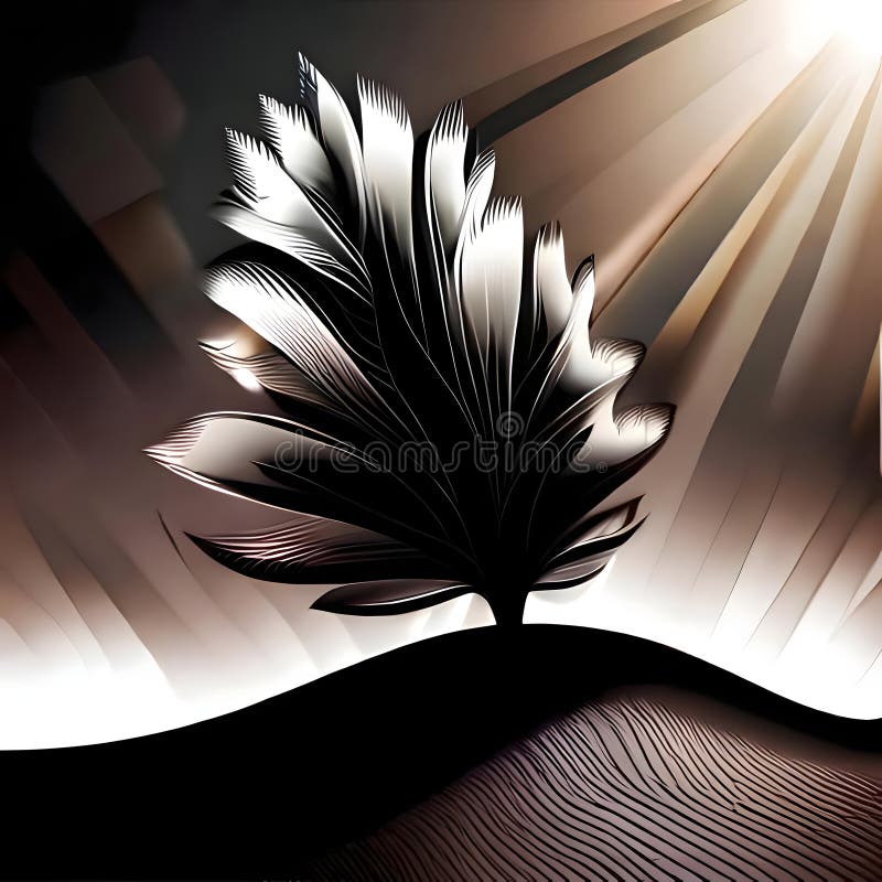 Cool and Unusual Tree - Ai Generated Image Stock Illustration ...