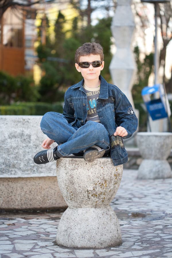 Cool kid stock image. Image of smile, looking, glasses - 10482463