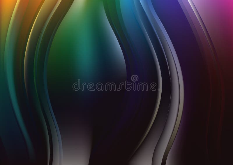 Cool Vertical Wave Background Template Illustrator Stock Vector ...