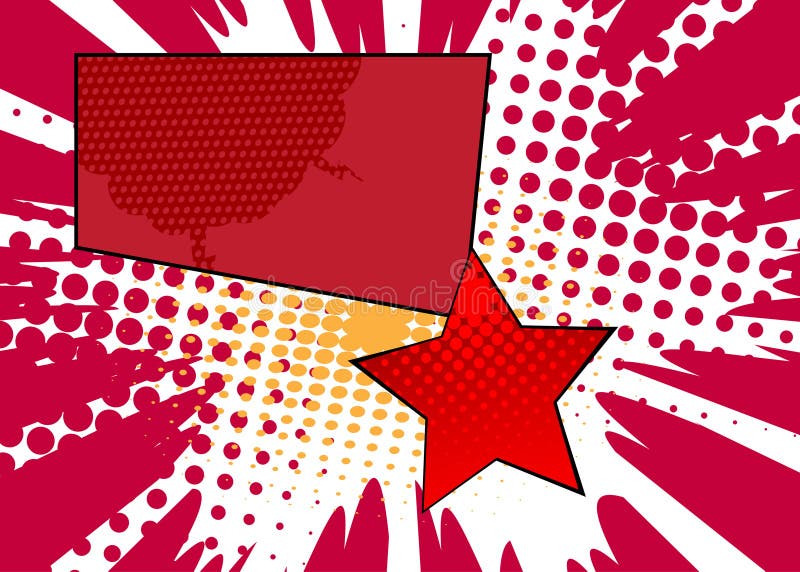 Cool Vintage Abstract Cartoon Backdrop, Comic Book Background. Retro ...