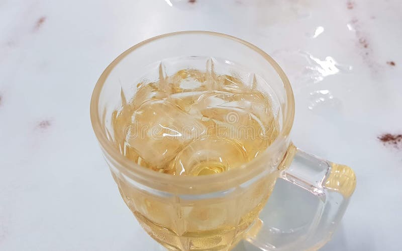 Cool Water in Glass with Ice Stock Photo - Image of water, aqua: 139738426