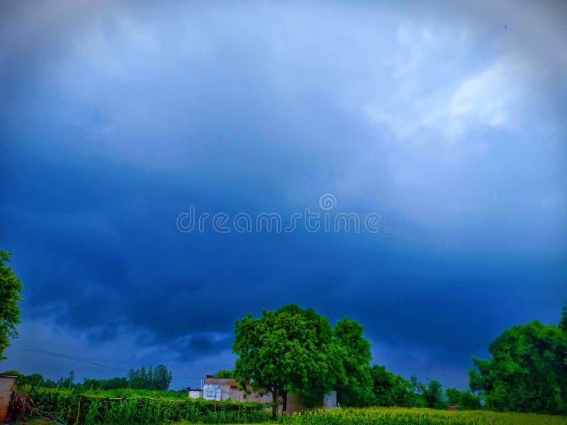 Cool Weather of India and before Rain Weather Sky Looking Stock Photo ...