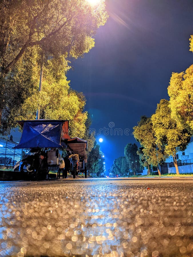 Cool Weather at Night in Jakarta Stock Photo - Image of cool, weather ...