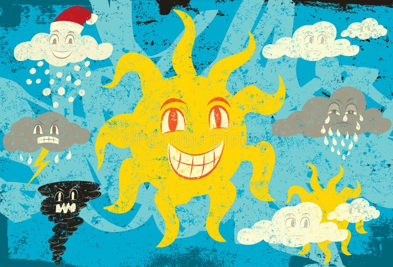 Cool Weather stock vector. Illustration of partly, graphic - 58097900