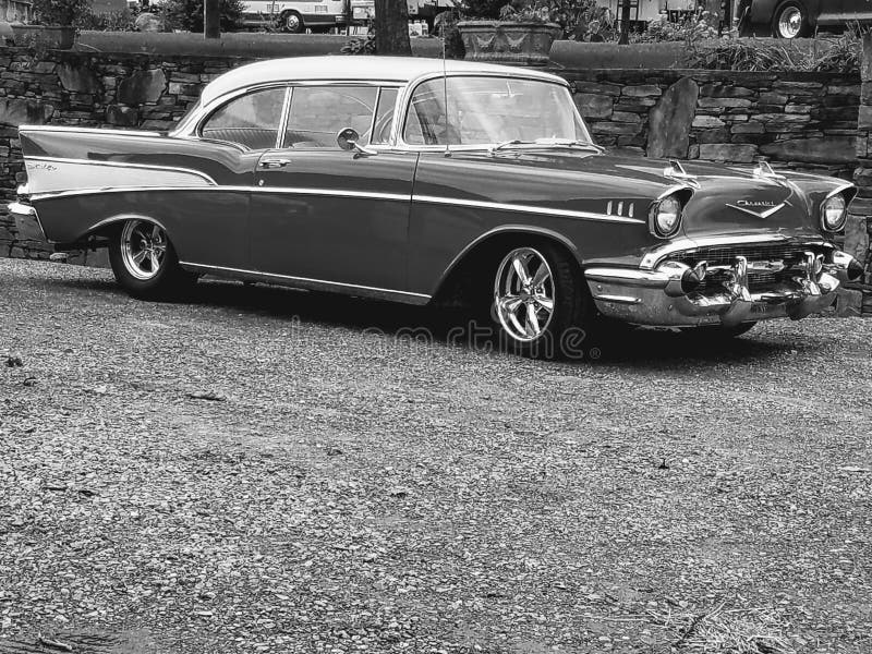 Cool , What a Beauty & X27;57 Chevy Editorial Photo - Image of black ...