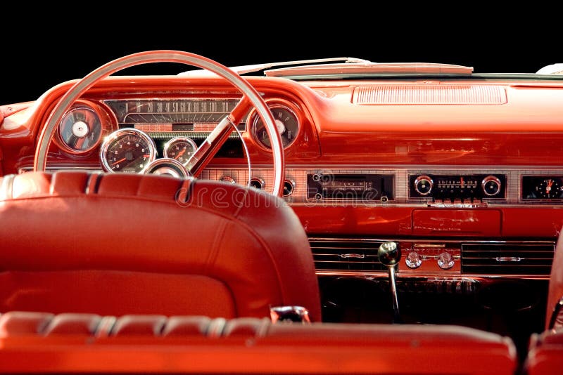 Classic Car with Red Interior Stock Photo - Image of sleek, luxury: 7459444