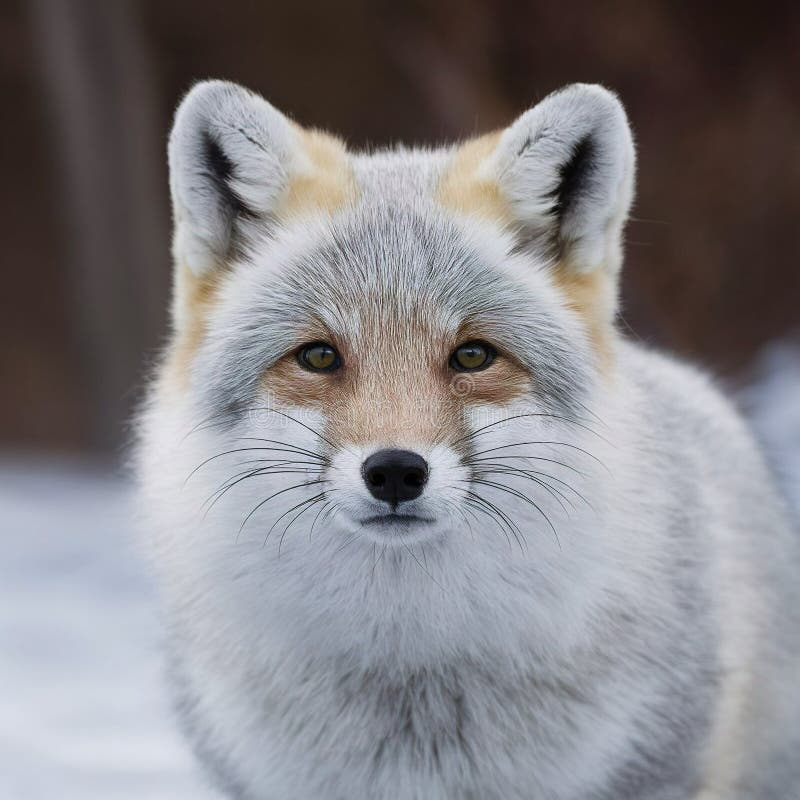 White Arctic polar Fox stock illustration. Illustration of forest ...