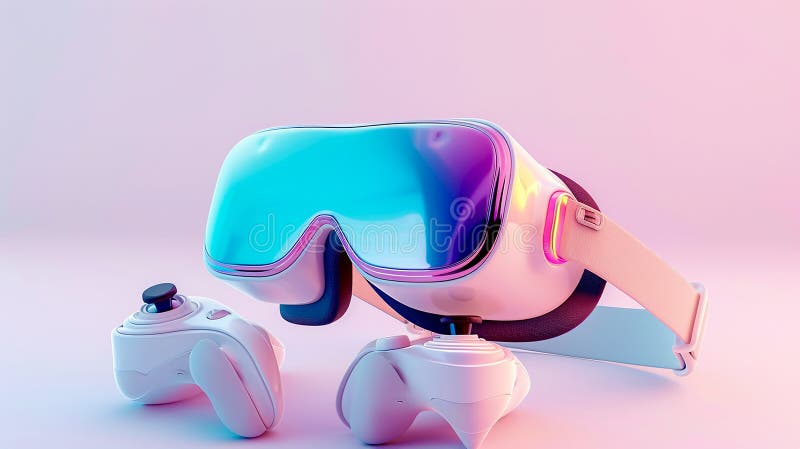 Cool White VR Glasses, Headset, Sleek and High End Look, Artificial ...