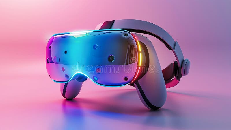 Cool White VR Glasses, Headset, Sleek and High End Look, Artificial ...