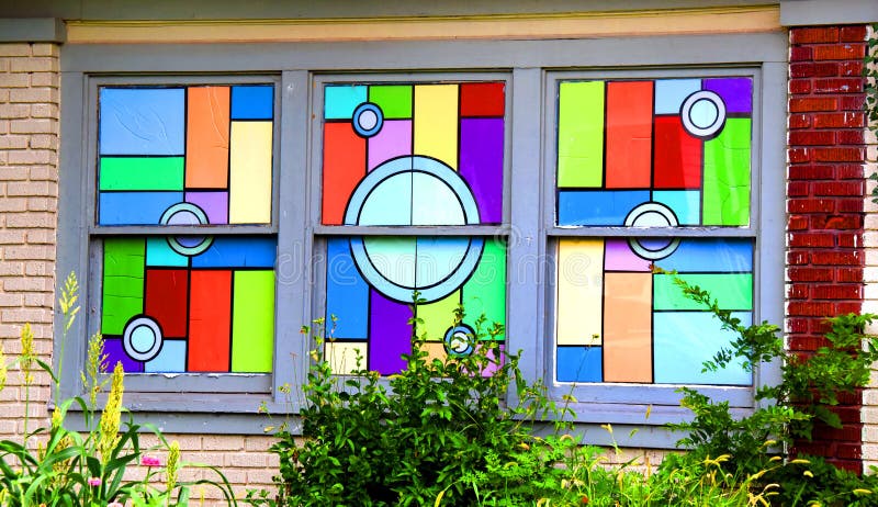 Cool Window in Geometric Patterns Stock Photo - Image of geometric ...