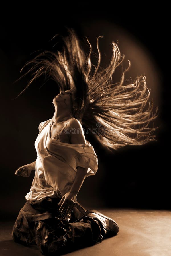 Cool woman modern dancer stock photo. Image of dance - 12616492