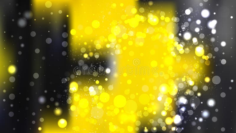 Cool Yellow Blurry Lights Background Illustration Stock Vector ...
