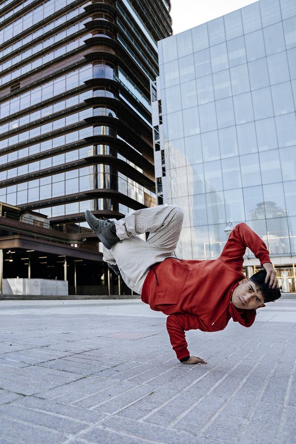 Cool Young Man Break Dancing Stock Photo - Image of natural, front ...