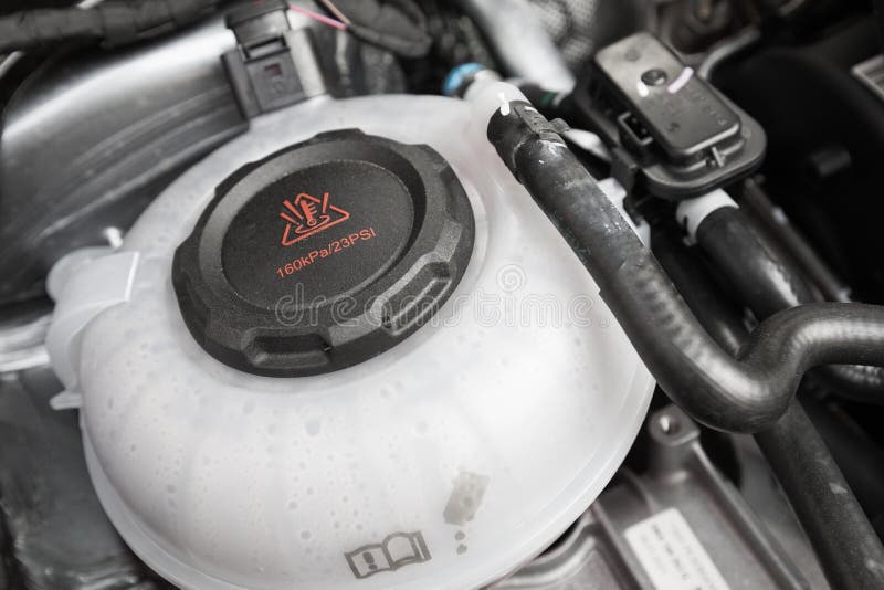 Coolant Tank with Liquid Antifreeze of a Radiator System in Car ...