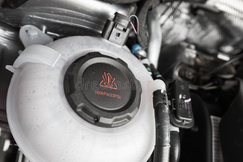 Coolant Tank with Liquid Antifreeze of a Radiator System in Car ...