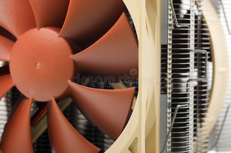 Old Cooler from the Computer. Motherboard of Blue Color. Repair of the ...