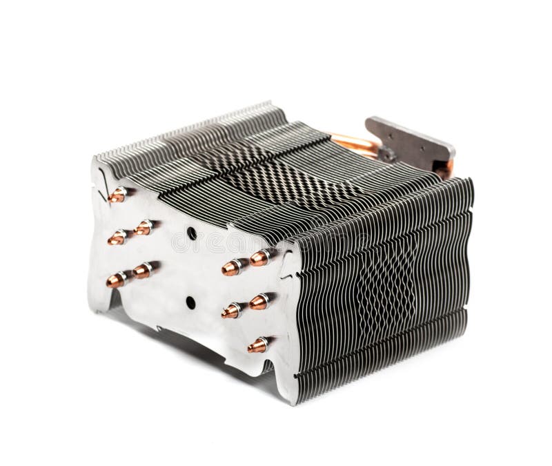 Cooler for Computer Isolated Stock Image - Image of computer, radiator ...