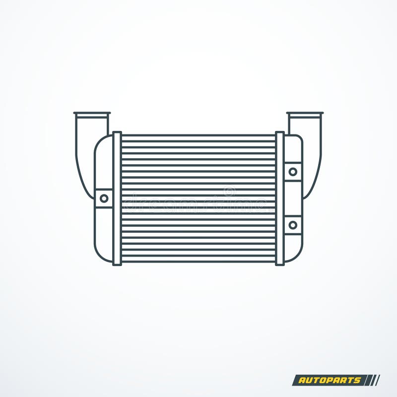 Turbo Intercooler Icon. Vector Illustration Stock Image - Illustration ...