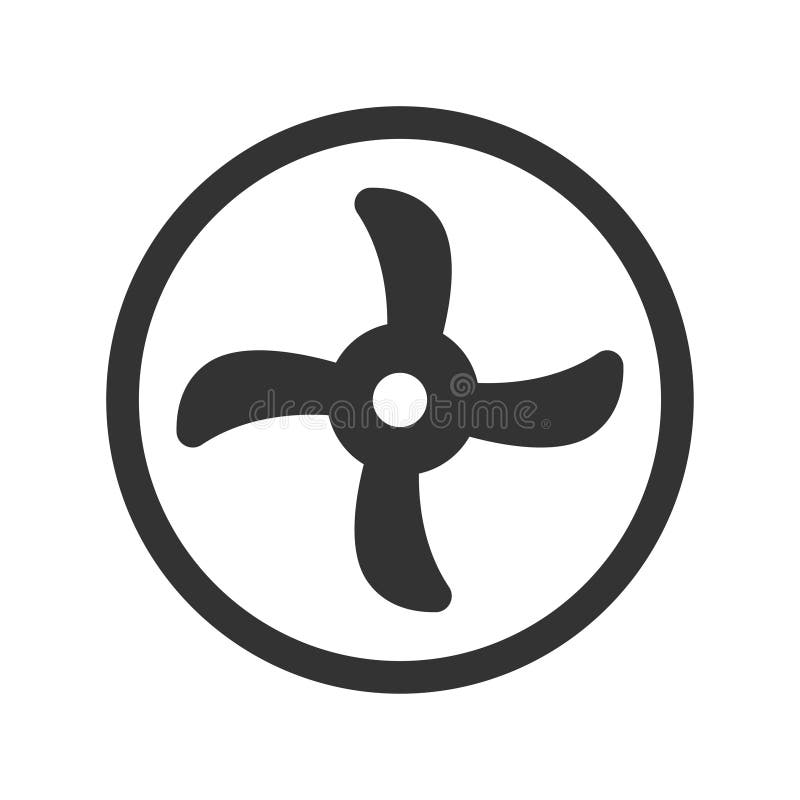 Cooler fan icon design stock vector. Illustration of cold - 222941551