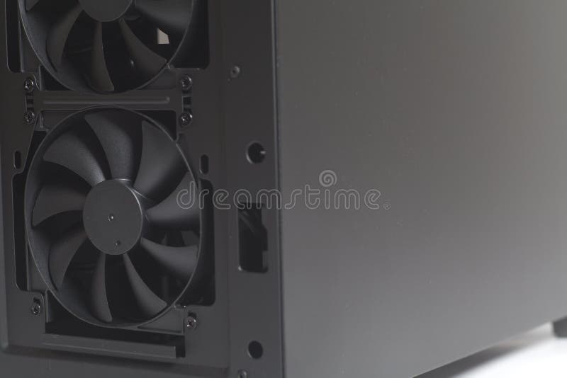 Cooler Fan Inside Desktop Computer Case PC Stock Image - Image of ...