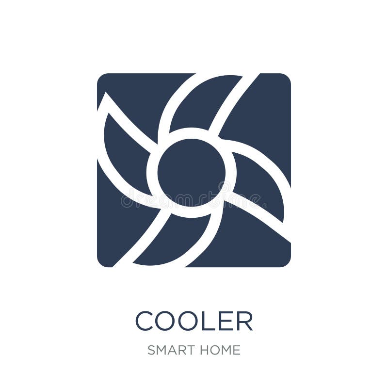 Cooler Icon. Trendy Flat Vector Cooler Icon on White Background Stock ...