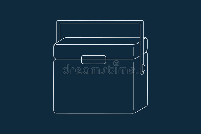 Cooler Icon Vector stock vector. Illustration of picnic - 149641192