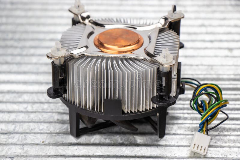 Cooler on the Corrugated Surface Stock Photo - Image of heat, macro ...