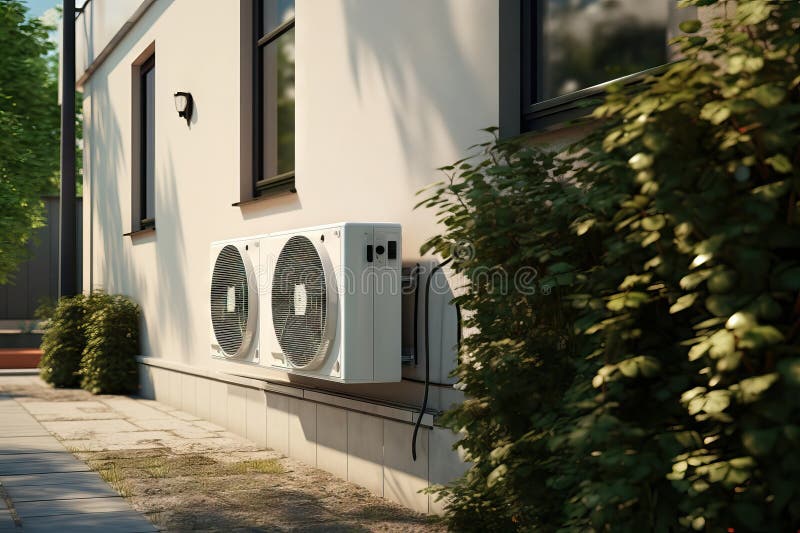 Cooling Air Condition Unit and Control System. Modern Heat Pump Unit ...