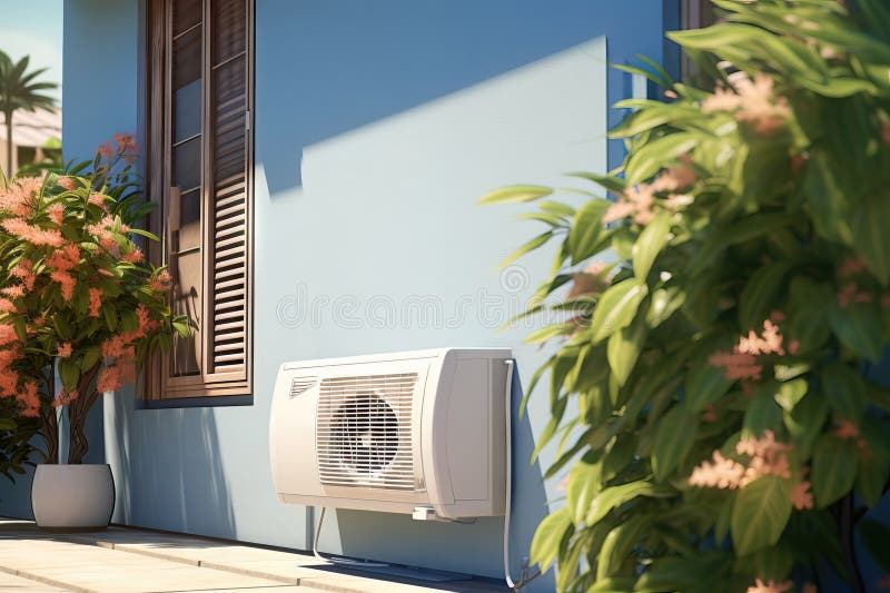 Cooling Air Condition Unit and Control System. Modern Heat Pump Unit ...