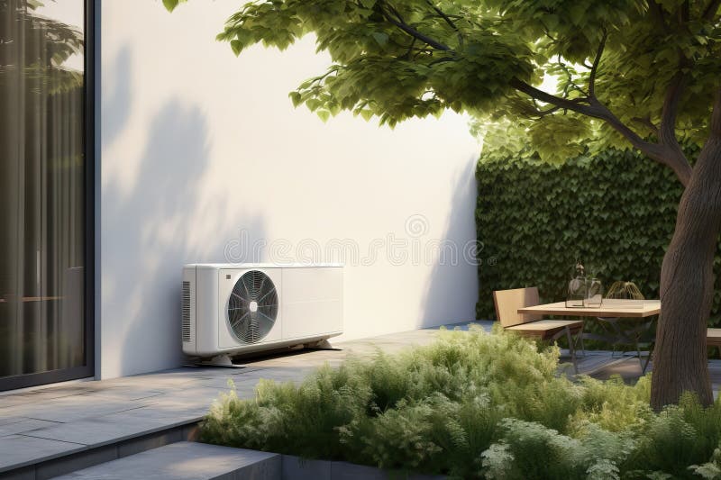 Cooling Air Condition Unit and Control System. Modern Heat Pump Unit ...