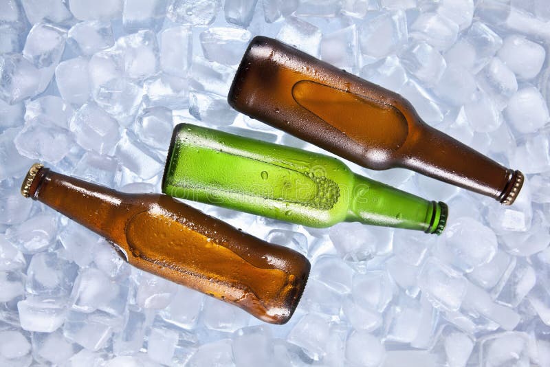 Cooling beers stock photo. Image of cold, group, closeup - 33588116