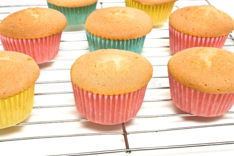 Cooling Cupcakes stock image. Image of cooked, home, nutrition - 16697567