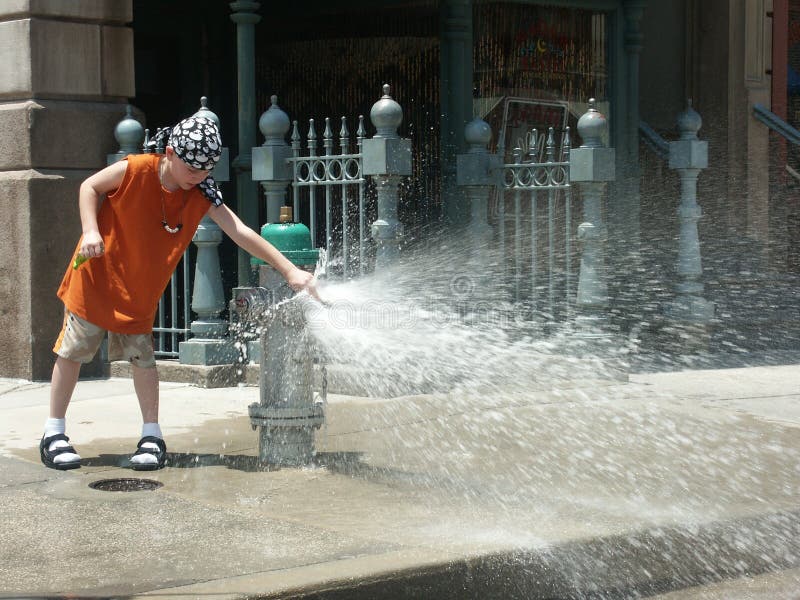 Cooling Down stock image. Image of water, hydrant, safety - 1054527
