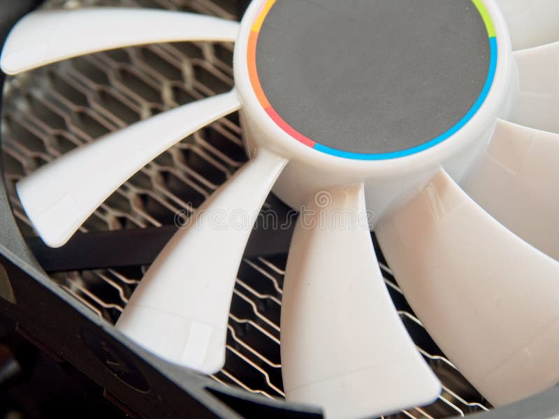 Computer chip cooling fan stock image. Image of heatsink - 124647433